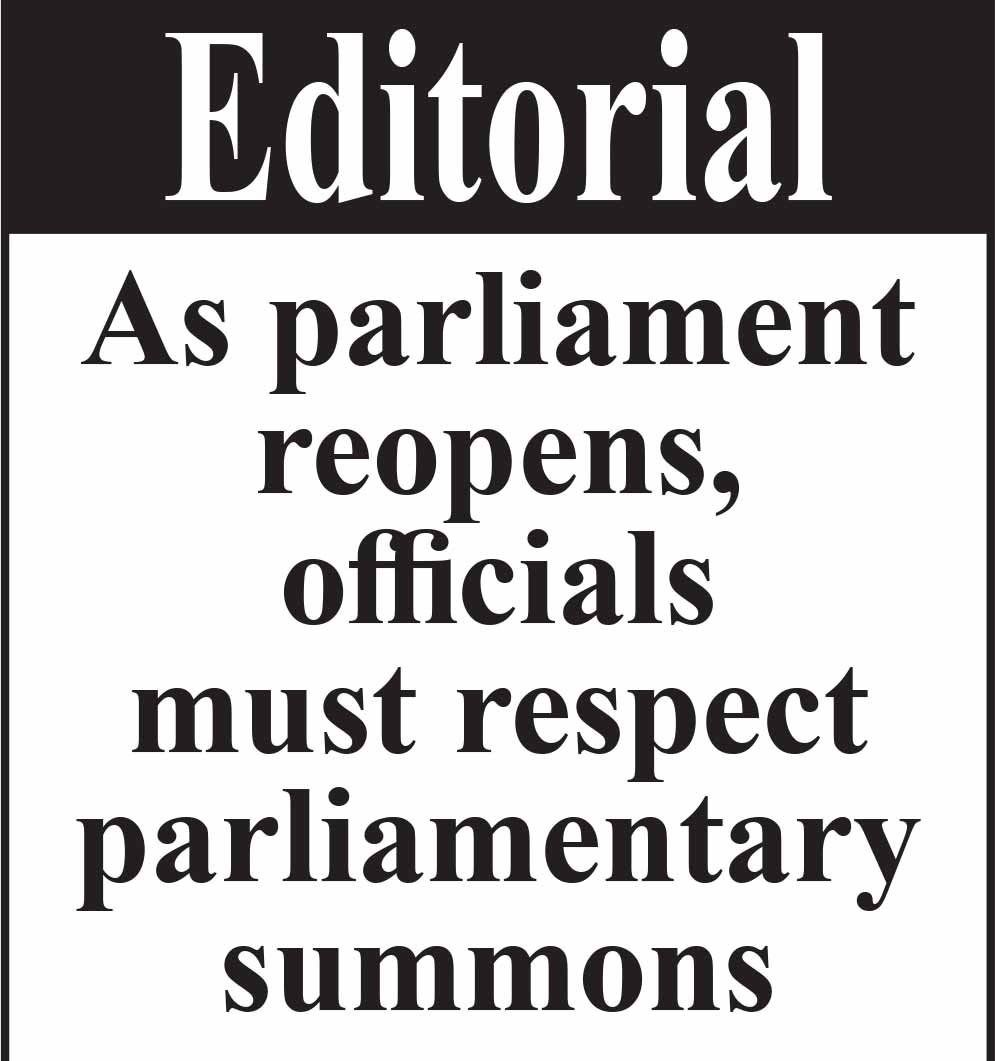 As parliament reopens, officials must respect summons – One Citizen ...